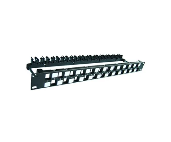 Dintek 24 Port Cat.6A UTP Snap-in Panel with Rear Cable Management