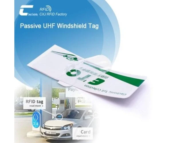 RFID Printable Tag On Car Windshield For Vehicle Access Control