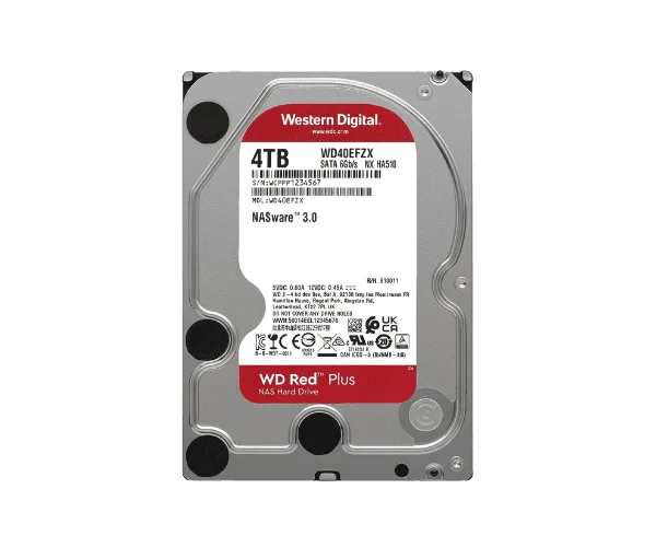 Western Digital 4TB WD Red Plus NAS Internal Hard Drive HDD